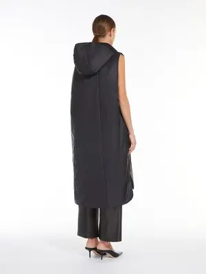 Max Mara Buttoned Sleeveless Jacket With Hood