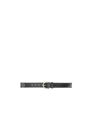 Our Legacy Star Studded Leather Belt - Black