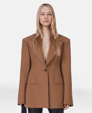 Stella McCartney Long-sleeved Wool Suit Jacket