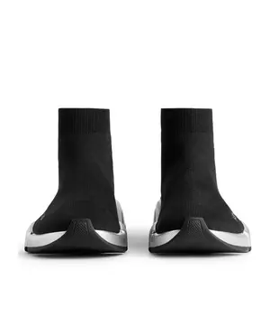 Balenciaga Speed 2.0 Recycled Knit Sneakers - Black/silver