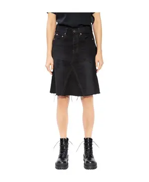 Balenciaga Ripped Denim Skirt
