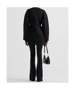 Prada Long Sleeve Fleece Dress
