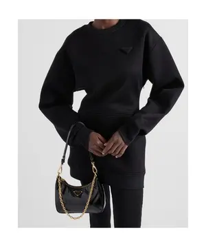 Prada Long Sleeve Fleece Dress