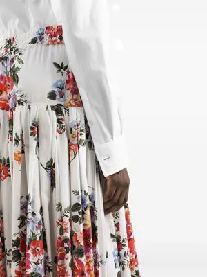 Dolce & Gabbana Dolce Gabbana Scarf Detailed Poplin Shirt