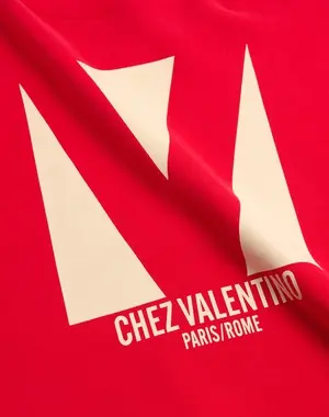 Valentino Garavani Chez Printed Crewneck Sweatshirt - Red