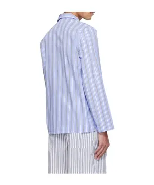 TEKLA Long-sleeved Striped Pajama Shirt