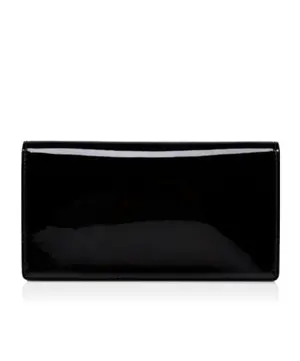 CHRISTIAN LOUBOUTIN Bettina Foldover Clutch Bag - Black