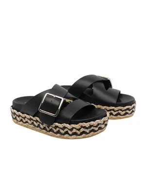 PALOMA BARCELO Platform Sandals With Buckle Detail