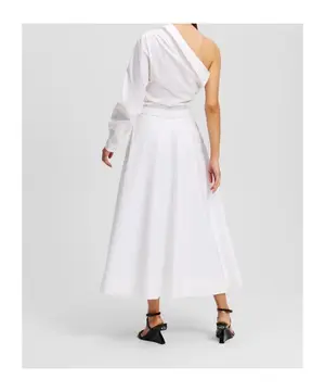 Karl Lagerfeld Poplin Maxi Skirt