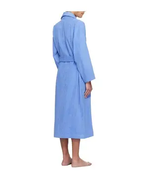 TEKLA Lace-up Bathrobe - Light Blue