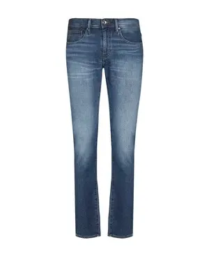 Armani Exchange Straight-leg Denim Jeans - Blue