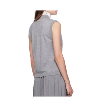 LISA YANG Sleeveless Polo Top