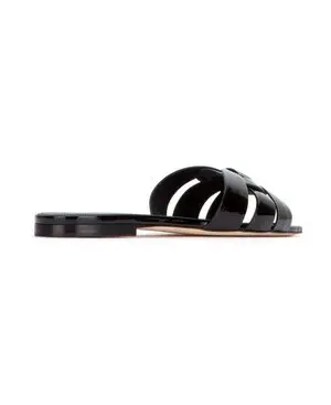 Saint Laurent Tribute Flat Sandals - Black