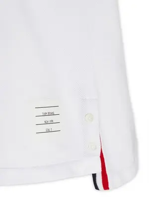 Thom Browne Classic Pique Stripe Relaxed Polo Shirt