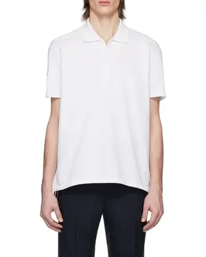 Thom Browne Classic Pique Stripe Relaxed Polo Shirt