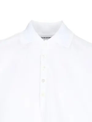 Thom Browne Classic Pique Stripe Relaxed Polo Shirt