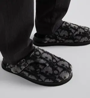 Dior Aqua Mule With Oblique Pattern