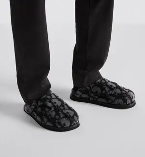 Dior Aqua Mule With Oblique Pattern
