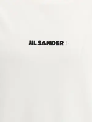 JIL SANDER Crewneck T-shirt With Logo Print - White