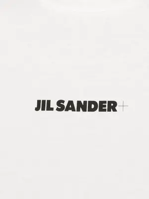 JIL SANDER Crewneck T-shirt With Logo Print - White