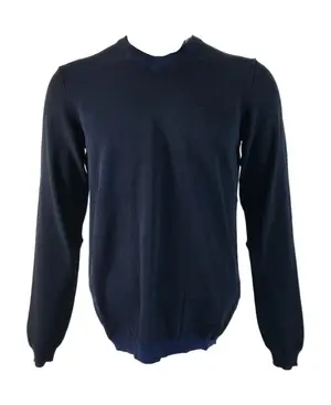 Emporio Armani V-neck Long Sleeve Sweater - Black