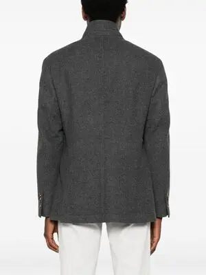 Brunello Cucinelli Single-breasted Jacket With Stand Collar