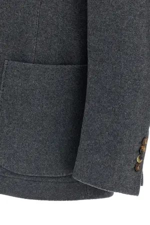Brunello Cucinelli Single-breasted Jacket With Stand Collar
