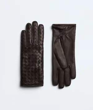 Bottega Veneta Intrecciato Full Finger Gloves - Fondant