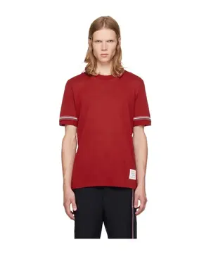 Thom Browne Stripe Detailed Crewneck T-shirt