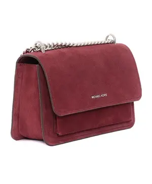 Michael Kors Suede Shoulder Bag - Red