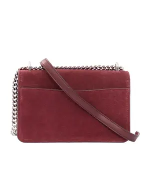 Michael Kors Suede Shoulder Bag - Red