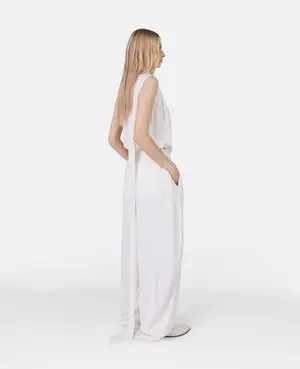 Stella McCartney One-shoulder Top With Scarf Detail - White