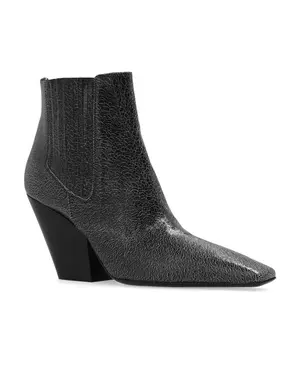 Casadei Anastasia High Heel Square Toe Ankle Boots
