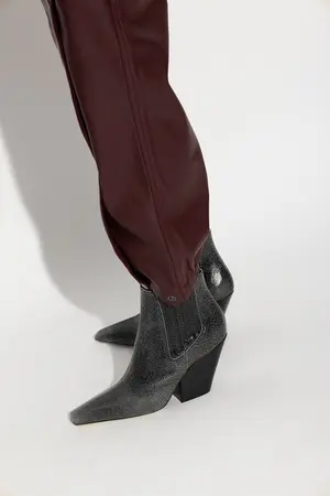 Casadei Anastasia High Heel Square Toe Ankle Boots