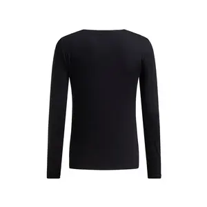 Emporio Armani Embellished Logo Long Sleeve T-shirt