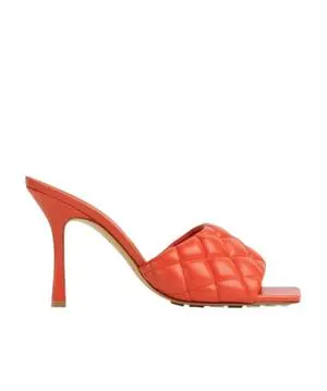 Bottega Veneta Padded Open Toe Heeled Sandals - Multicolor
