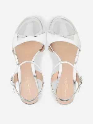 GIANVITO ROSSI Round Toe Platform High Heel Sandals