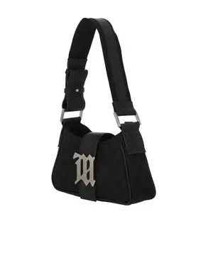 MISBHV Monogram Shoulder Bag - Black