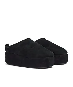 Balenciaga Alaska Soft Platform Mules - Black