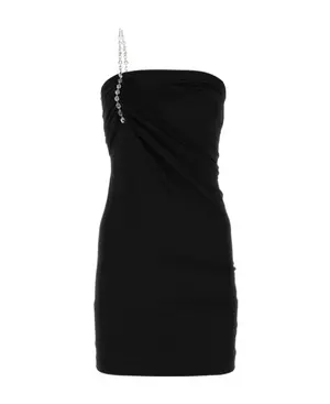 Givenchy G Link One-shoulder Mini Dress - Black