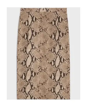 Celine Draped Skirt In Silk Georgette