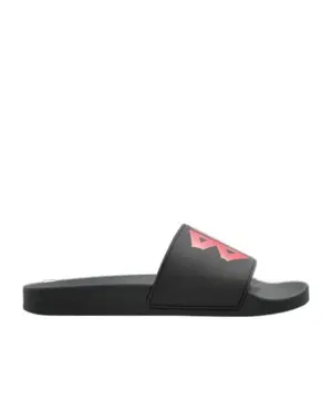 Balenciaga Bb Logo Pool Slide Sandals - Black