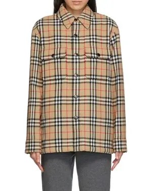 Burberry Checked Shirt Jacket