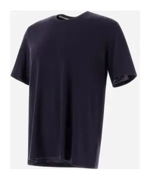 Herno Short-sleeved Crewneck Knitted T-shirt - Black
