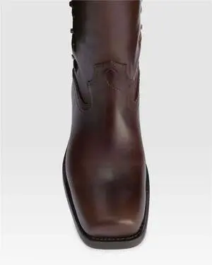 Paris Texas Square Toe Lace-up Boots