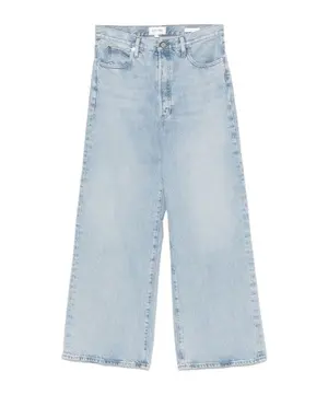 FRAME Le Low Baggy Wide-leg Jeans - Blue