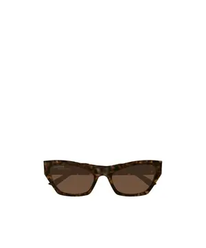 Balenciaga Cat Eye Frame Sunglasses - Brown