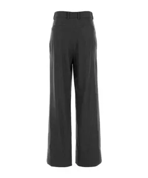 PT TORINO Pleated Wide-leg Trousers - Black