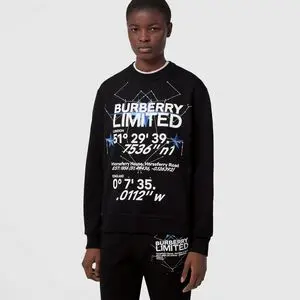 Burberry Printed Logo Long Sleeve Sweatshirt