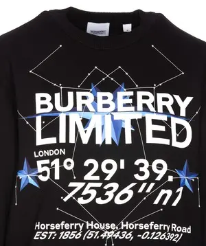 Burberry Printed Logo Long Sleeve Sweatshirt
